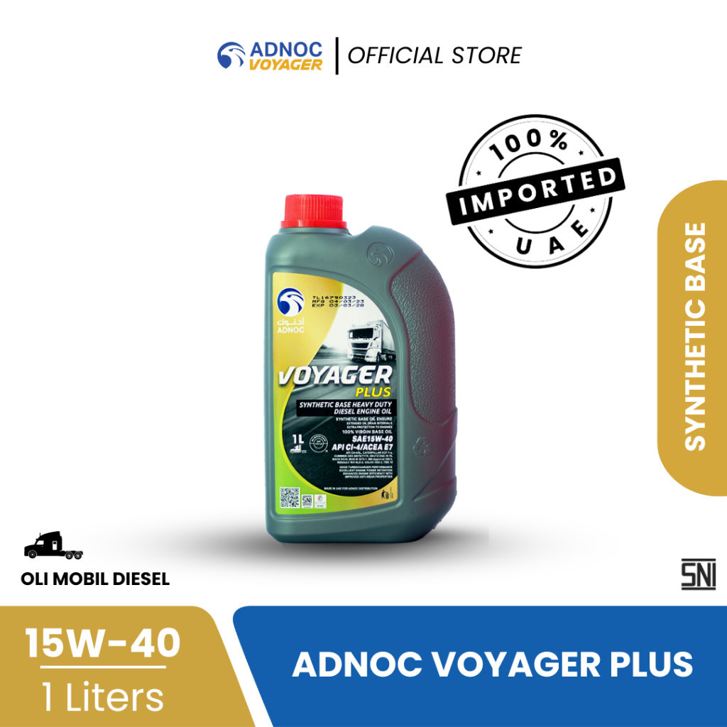 Jual (100% ASLI)Oli Mobil ADNOC Voyager Plus 15W40 - 1 Liter | Shopee ...