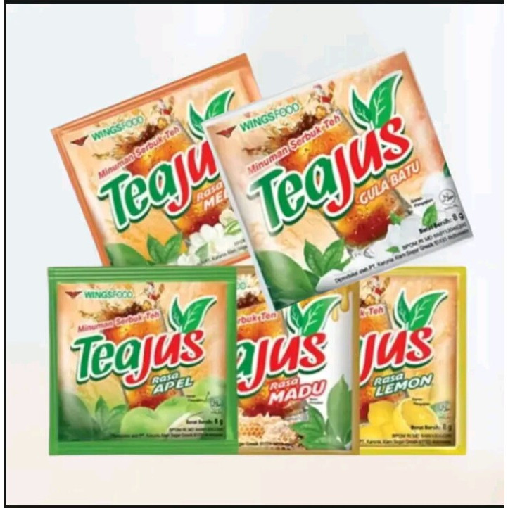 Jual TEA JUS MINUMAN SERBUK ANEKA RASA SACHET 10×6gr | Shopee Indonesia