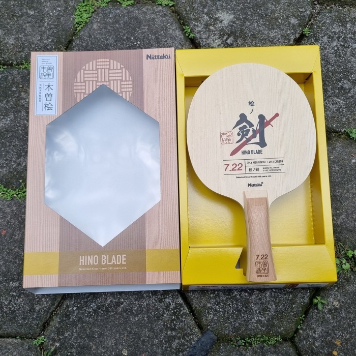 Jual nittaku hino blade 7.22 carbon kiso hinoki bat ping pong | Shopee Indonesia