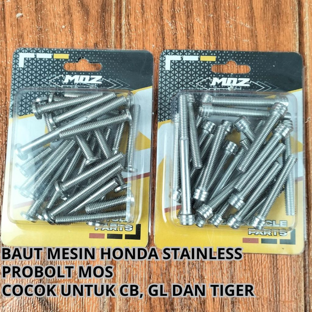 Jual BAUT L STAINLESS PROBOLT PROBOLD MESIN KALTER KANAN KIRI SET CB GL MEGAPRO TIGER CNC ...