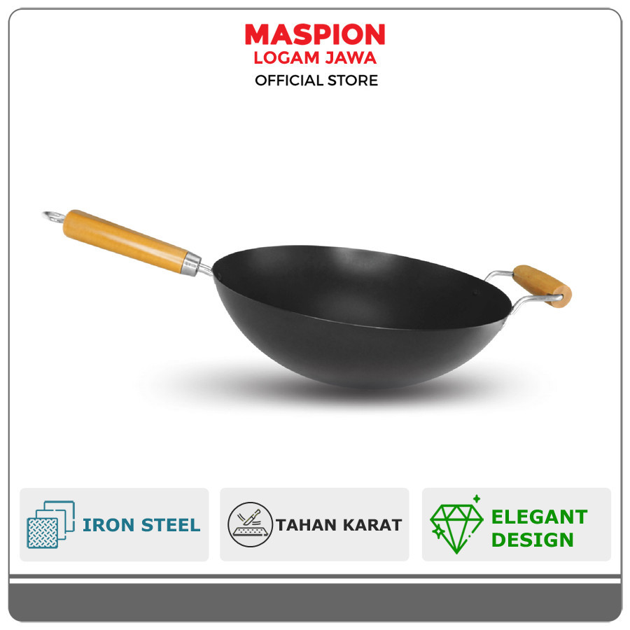 Jual Maspion Maslon Frypan Anti Karat Puro Furaipan Helper Handle 32 cm ...