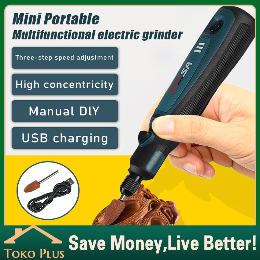 Jual Mini Grinder Set Cordless Portable 3.6V Mini Drill Tuner Mesin ...