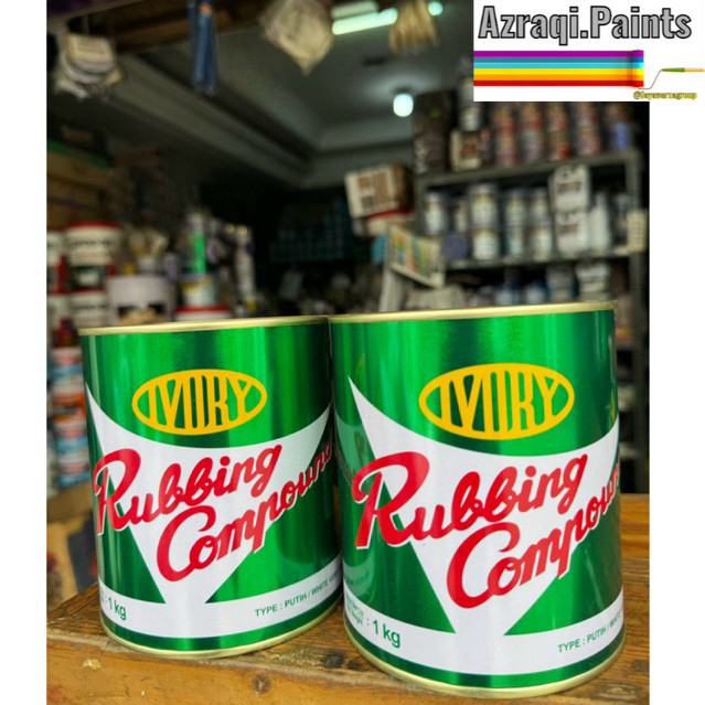 Jual RUBBING KOMPON COMPOUND IVORY PUTIH ( 1 KG ) KOMPON RUBBING PUTIH ...