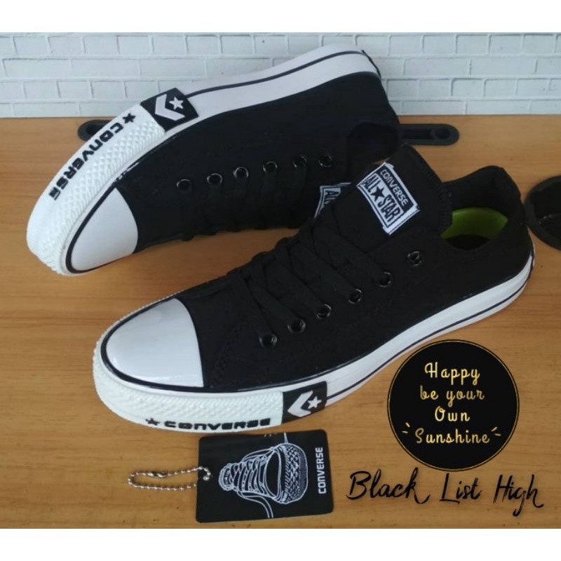 Jual SEPATU SNEAKERS CONVERS PRIA ALL STAR HITAM PUTIH SEPATU SEKOLAH ...