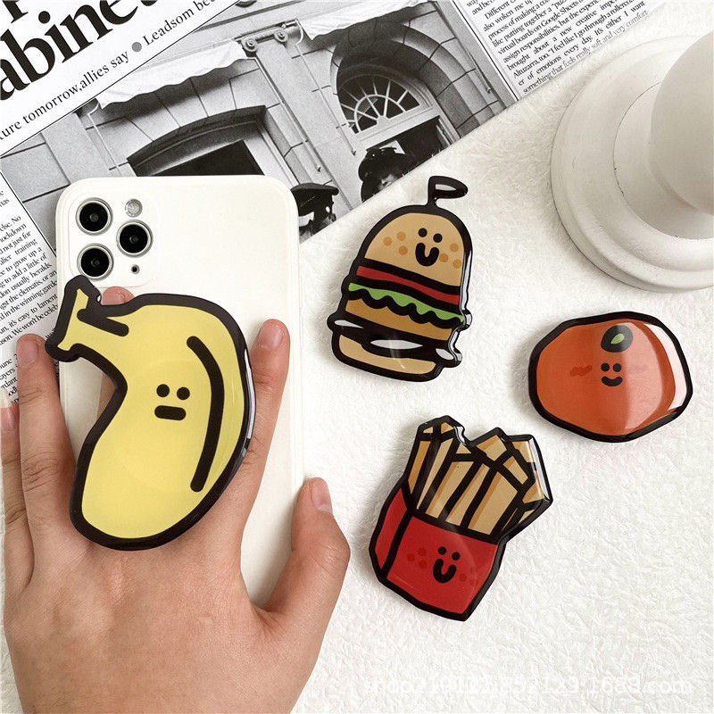Jual GRIPTOK FRENCH FRIES & BURGER / POPSOCKET AKRILIK / CUTE FAST FOOD ...