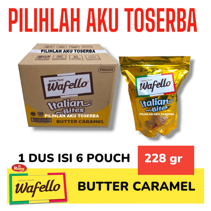Jual Wafello BITES Butter Caramel POUCH Big Pack - ( HARGA 1 DUS ...