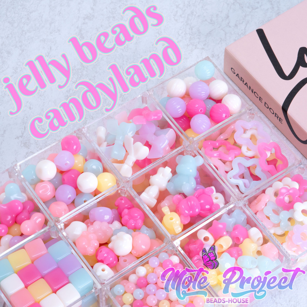 Jual 25gr Manik Mote Jelly Beads Candy land Series | Shopee Indonesia