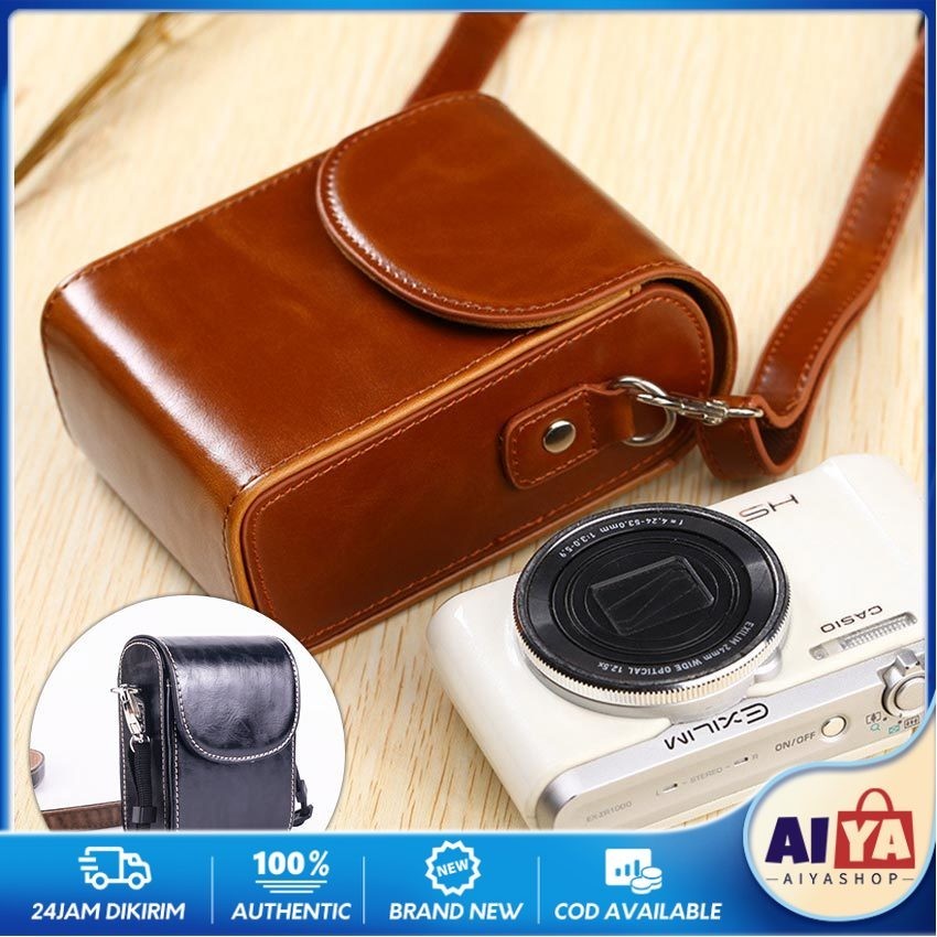 Jual Tas Kamera Kecil Kulit Leather Camera Bag Pouch Kamera Pocket For ...