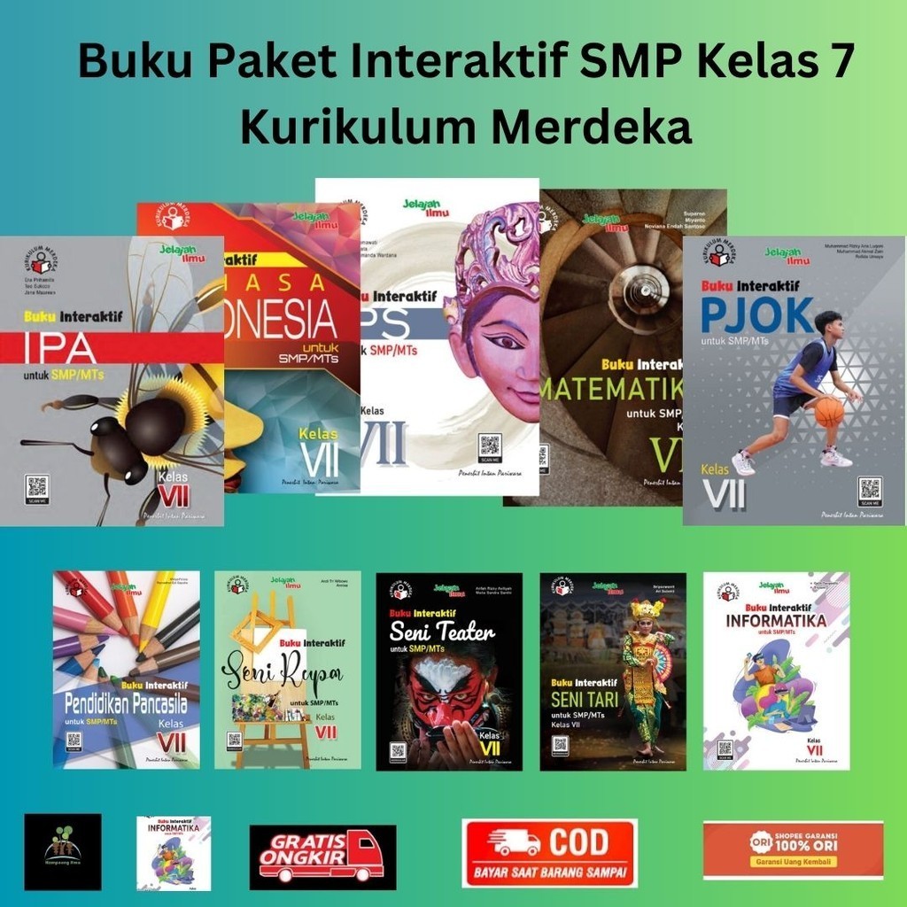 Jual Buku Interaktif SMP Kelas 7/VII Semester 1&2 Kurikulum Merdeka Intan pariwara Tahun 2024 ...
