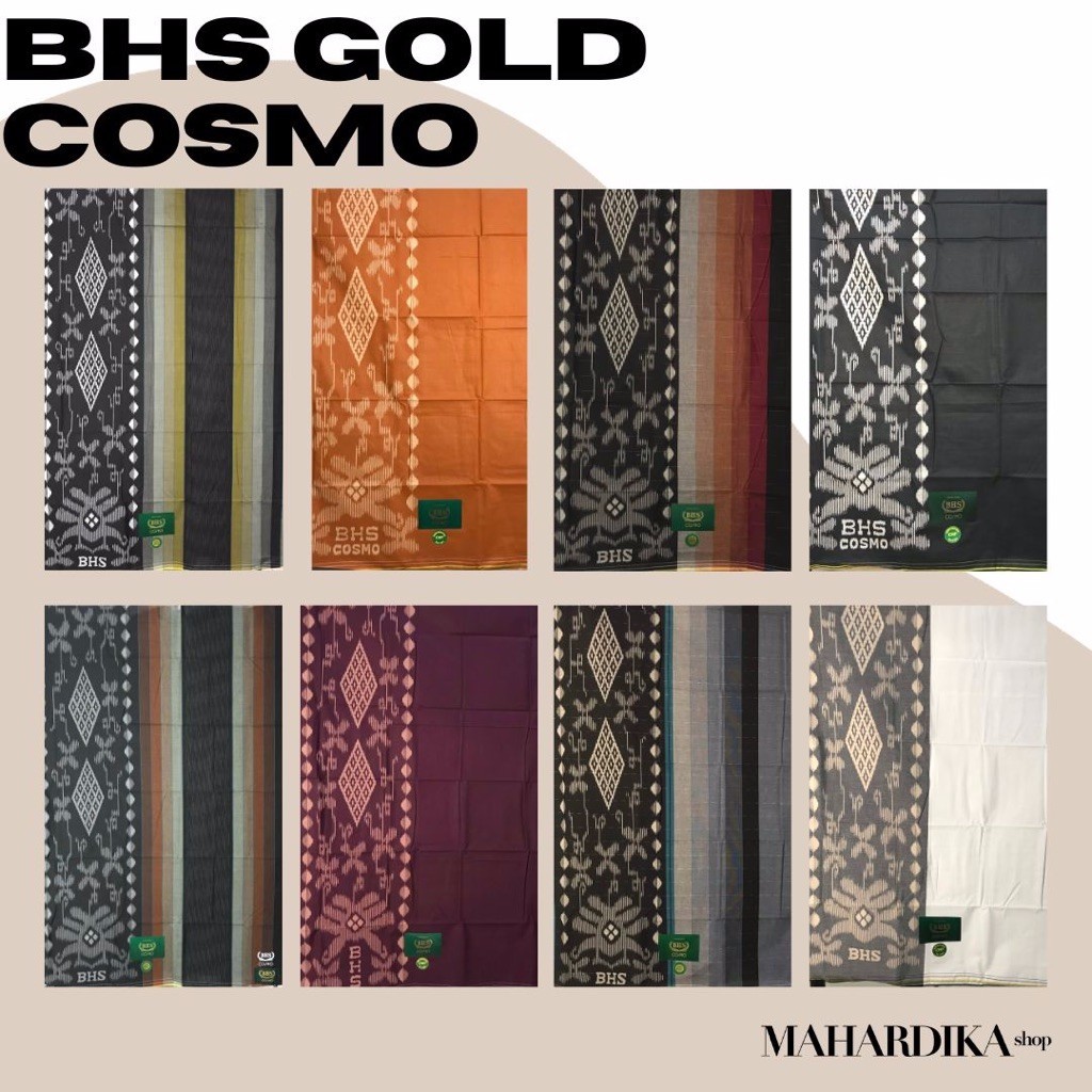 Jual SARUNG BHS GOLD COSMO HITAM PUTIH WARNA POLOS CHP CPP CWP PPH PPN ...