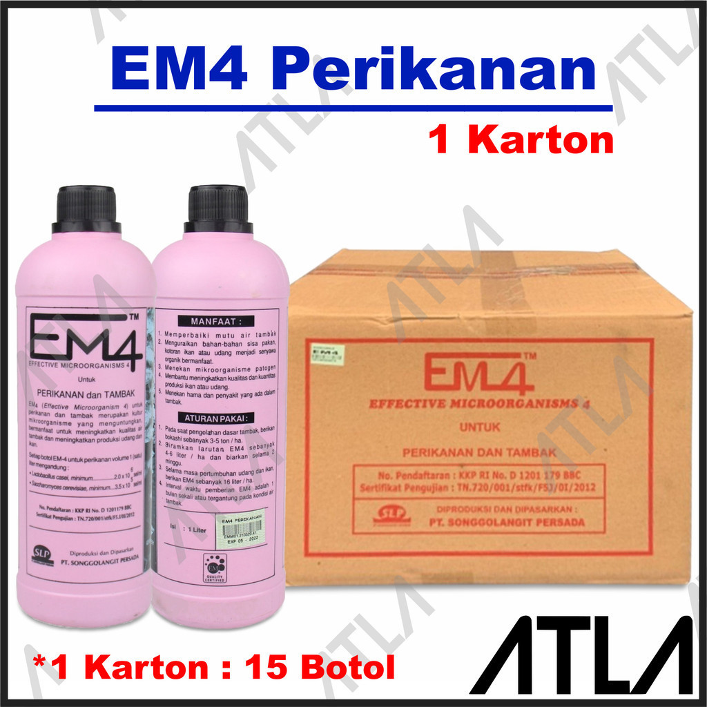 Jual Pupuk Organik EM4 1 Liter Micro Organisme Cair untuk Peternakan ...