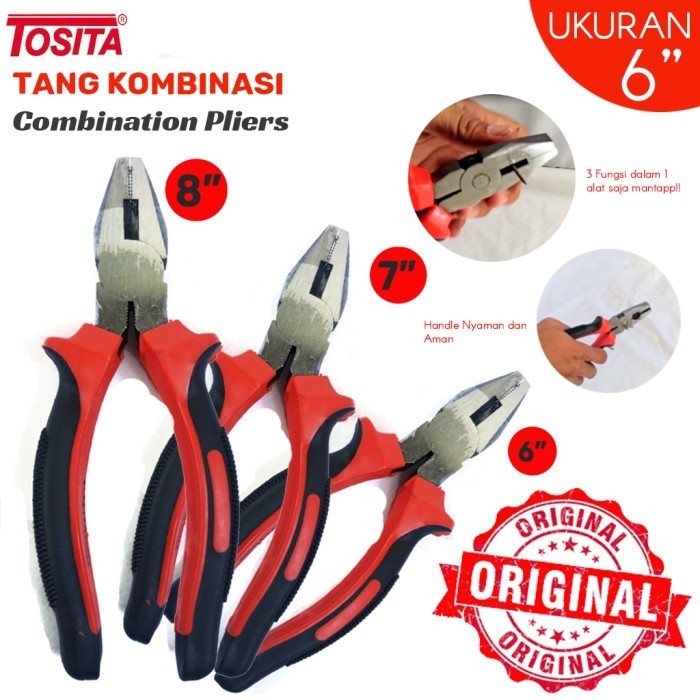 Jual Tang Kombinasi TOSITA semua ukuran, Tang serbaguna | Shopee Indonesia