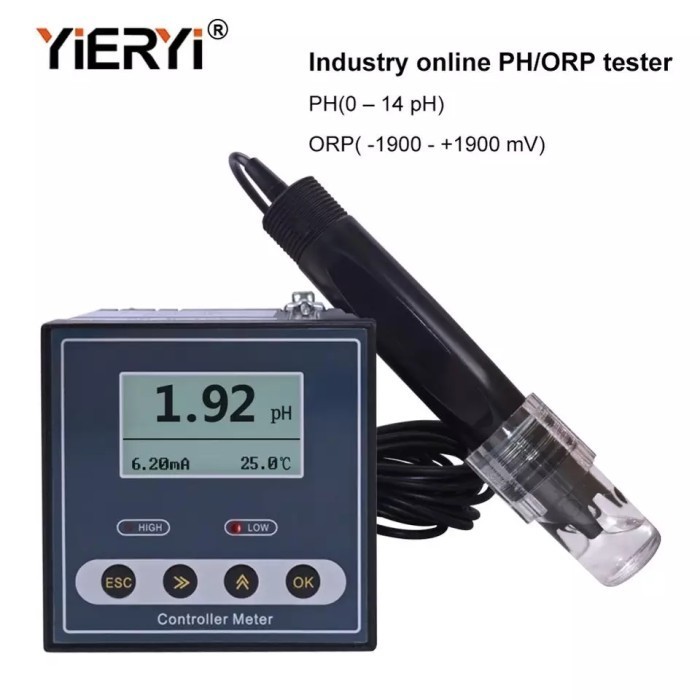 Jual Online Industrial PH Controller ORP Meter Monitor Digital 0.02pH 1mV | Shopee Indonesia