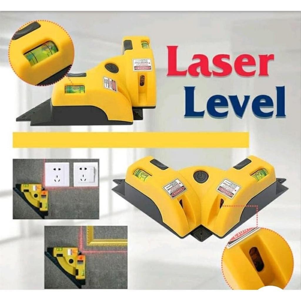 Jual COD Square Laser Line LV-01 Laser Level Alat Ukur Siku Kelurusan ...