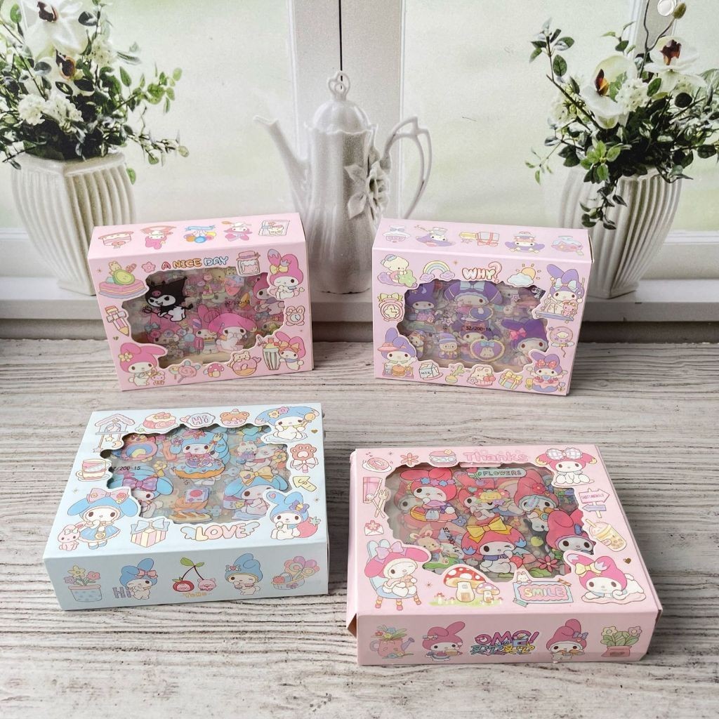 Jual 1 Box Isi 8 Sticker Sanrio Lembar Super Cute Lucu / Stiker Sanrio ...
