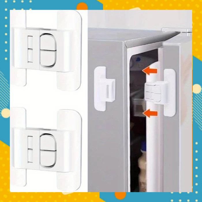 Jual Pengaman Pintu Lemari Kulkas GEMBOK Lock Tempel Laci Furniture ...