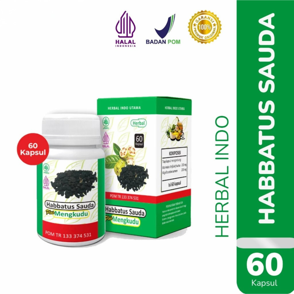 Jual HIU Habbatus Sauda Plus Mengkudu Kapsul Herbal Melegakan Penyakit ...
