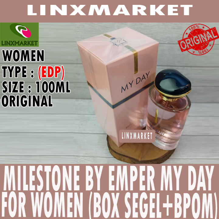 Jual MILESTONE BY EMPER MY DAY FOR WOMEN EDP 100ML (BOX SEGEL+BPOM ...