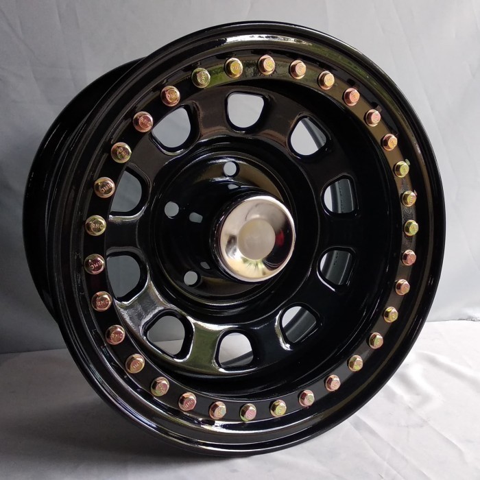 Jual Velg Daytona Beadlock 16x8.0 5H 139.7 et-28 Besi Offroad Ring 16 ...