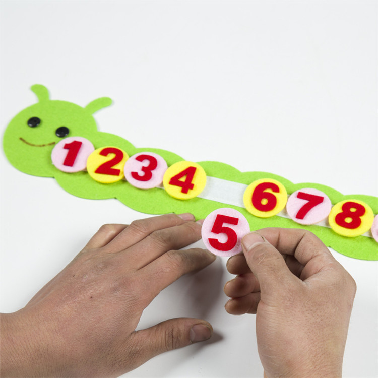 Jual Montessori Materials Caterpillar DIY Math Toys Kids Toys Number ...