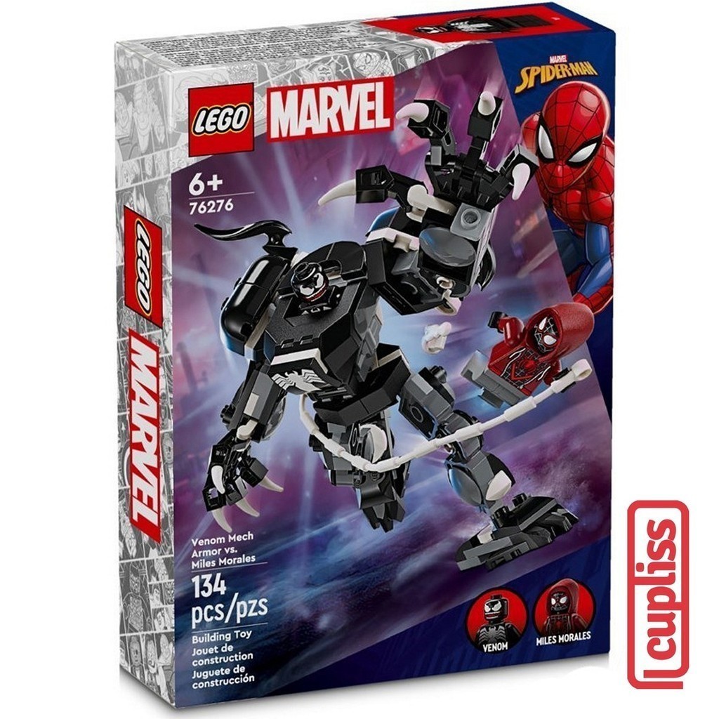 Jual LEGO Original Superheroes 76276 Venom Mech Armor vs Miles Morales ...