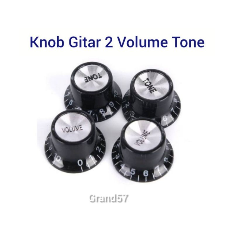 Jual Knob Gitar Elektrik 2 Volume 2 Tone Gibson Les Paul LP SG Knob ...