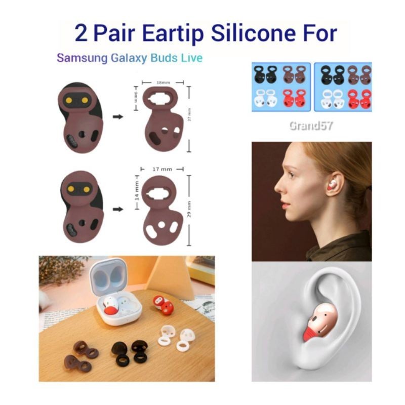 Jual Samsung Galaxy Buds Live Silicone Eartip Eartips Earbud EarBuds ...