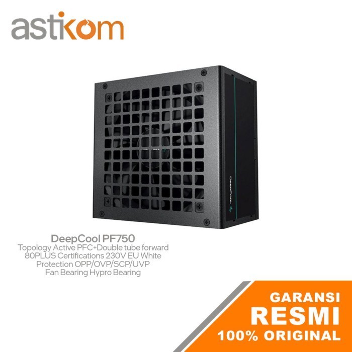 Jual Power Supply DeepCool PF750 750W 80+ (Flat Cable) | Shopee Indonesia
