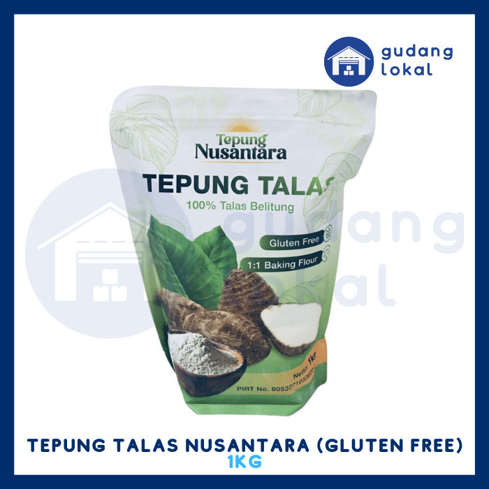 Jual TEPUNG TALAS NUSANTARA 100 GLUTEN FREE 1KG | Shopee Indonesia