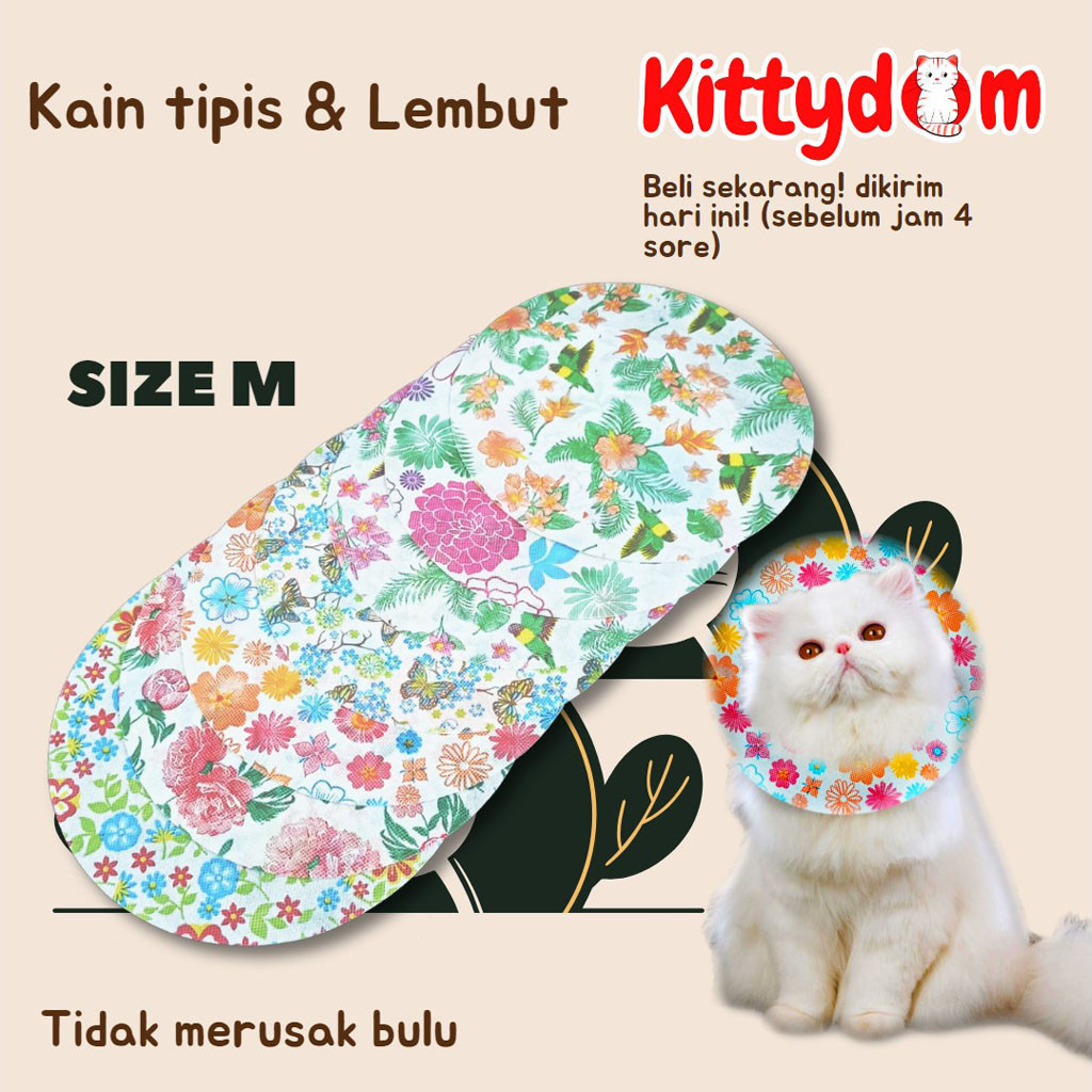 Jual KITTYDOM Pet Collar Kucing Size M Colar Leher Bahan Kain Motif ...