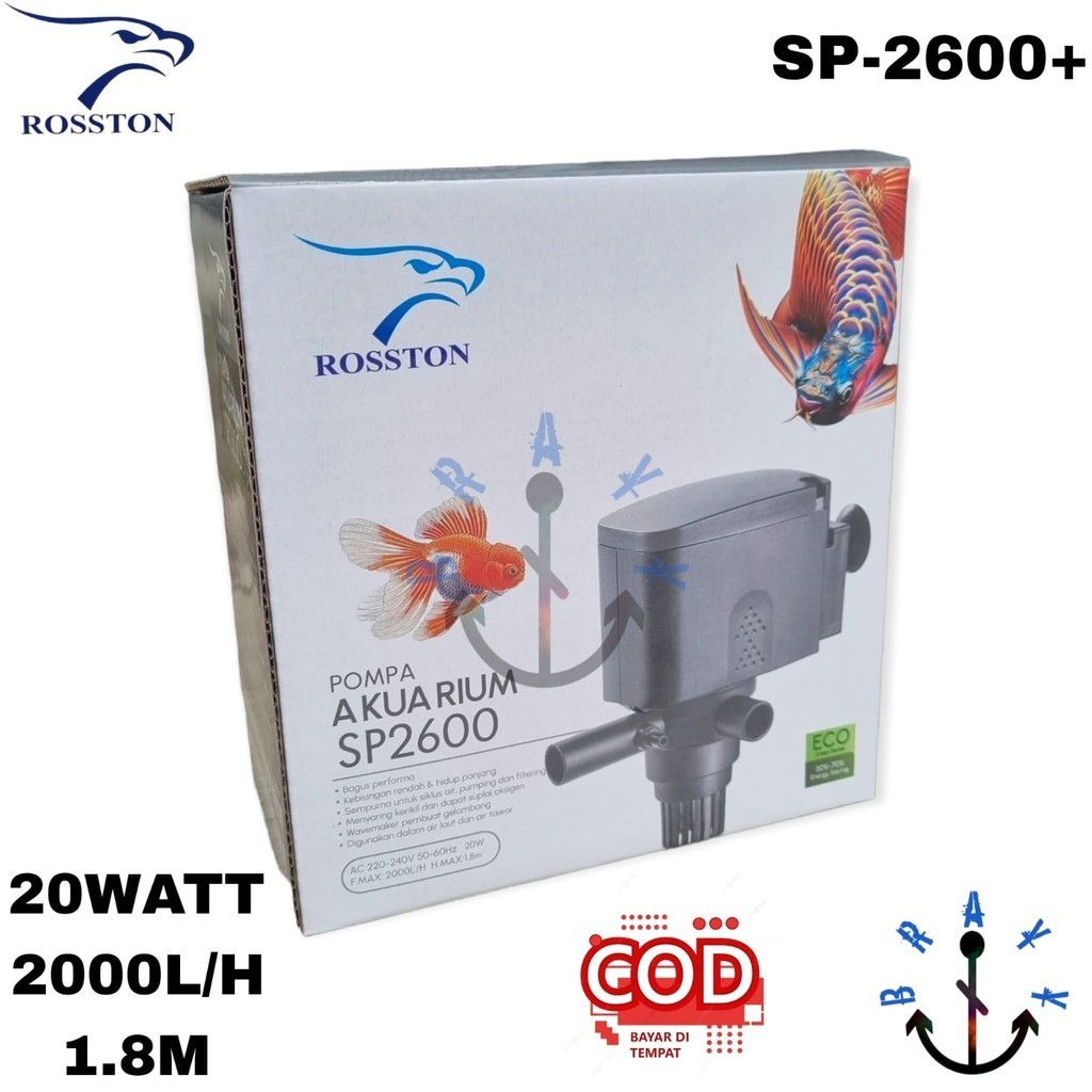 Jual Mesin Pompa Filter Aquarium Aquascape Rosston SP 2600 | Shopee ...