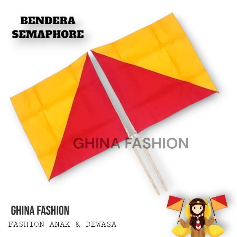 Jual Bendera Semapur Semaphore Pramuka SD SMP SMA | Shopee Indonesia