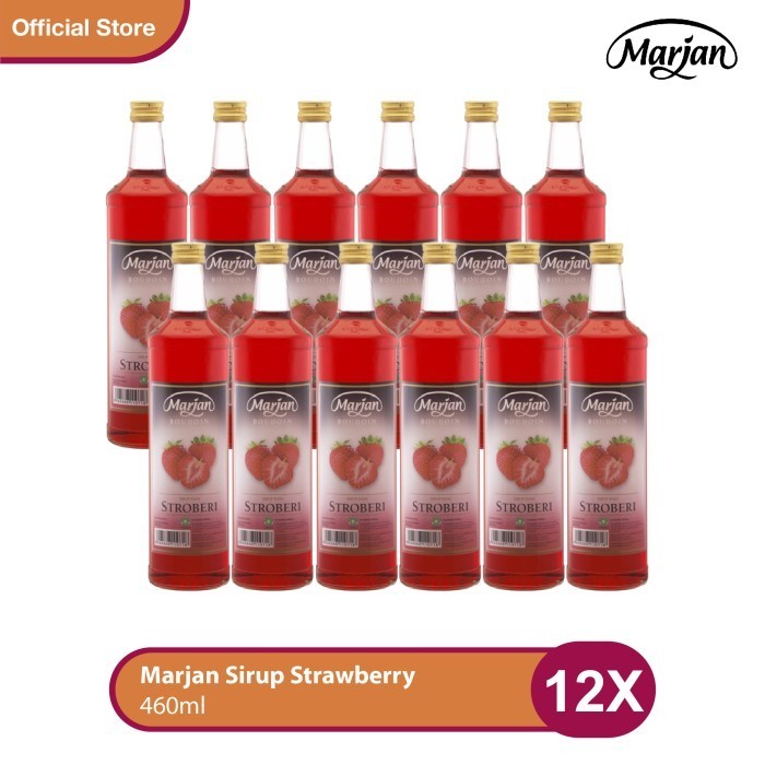 Jual Marjan Sirup Strawberry 460 ml - Karton isi 12 pcs | Shopee Indonesia