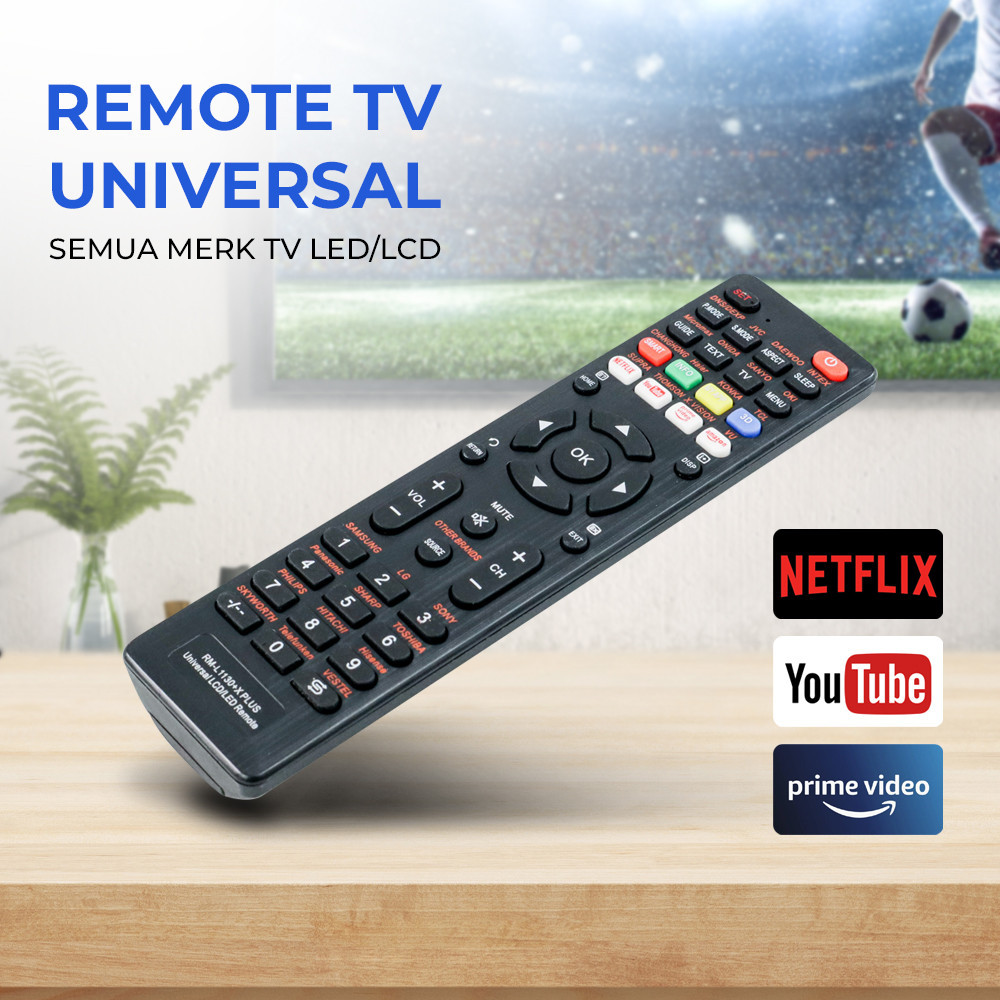 Jual Remote TV Universal Semua Merk TV LED/LCD Netflix Youtube - RM ...