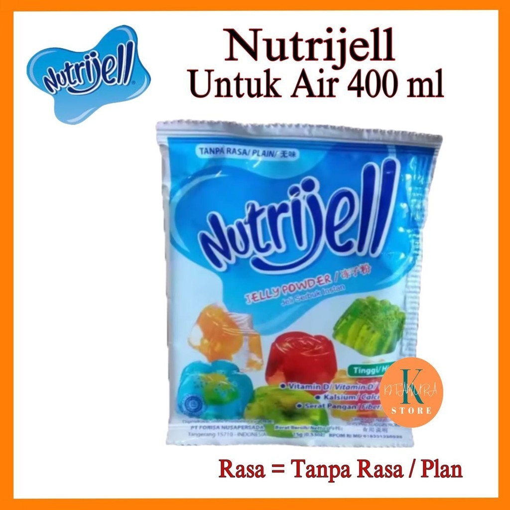 Jual RK60 NUTRIJELL PLAIN KEMASAN DUS 12X10g JELLY POWDER INSTANT AGAR ...