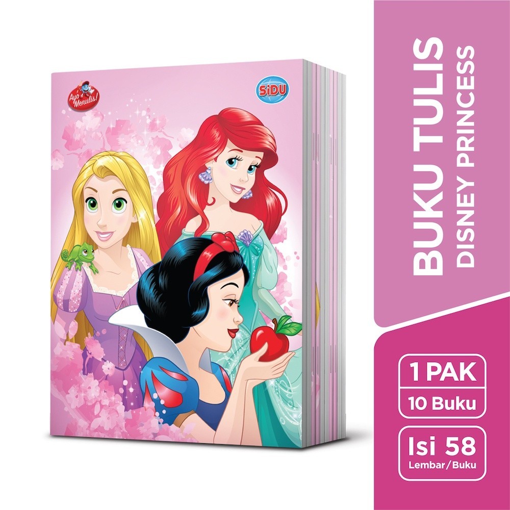 Jual [Stationery Spectrum] SiDU Buku Tulis Disney Princess 58 Lembar ...