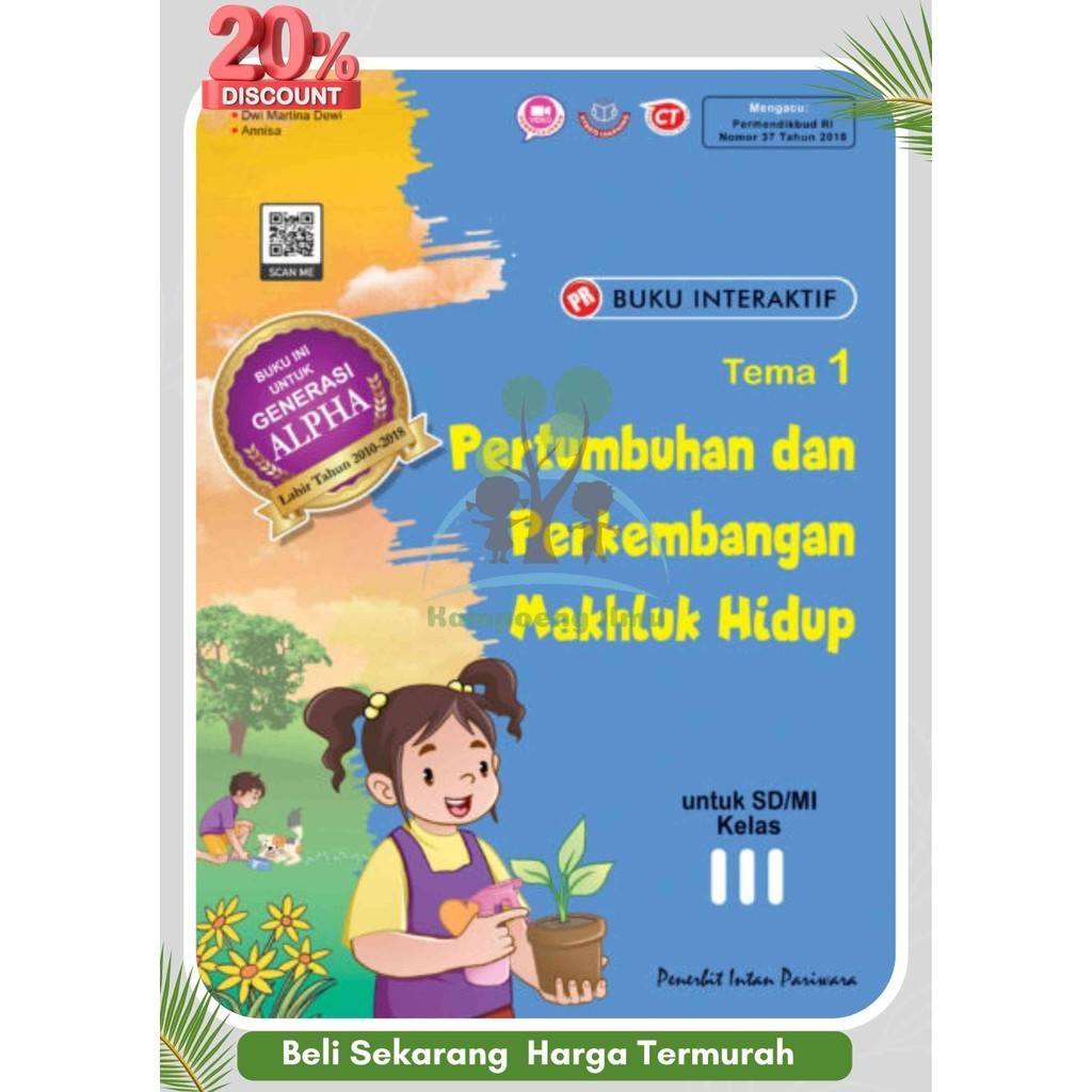 Jual Buku Pr/Lks Pertumbuhan dan Perkembangan Makhluk Hidup K13 SD/MI Kelas 3 Tema 1 Semester 1 ...