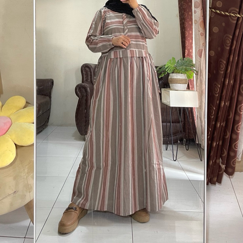 Jual C13-C25 Gamis Katun Triset/Dress Katun/Gamis Wanita katun Triset ...