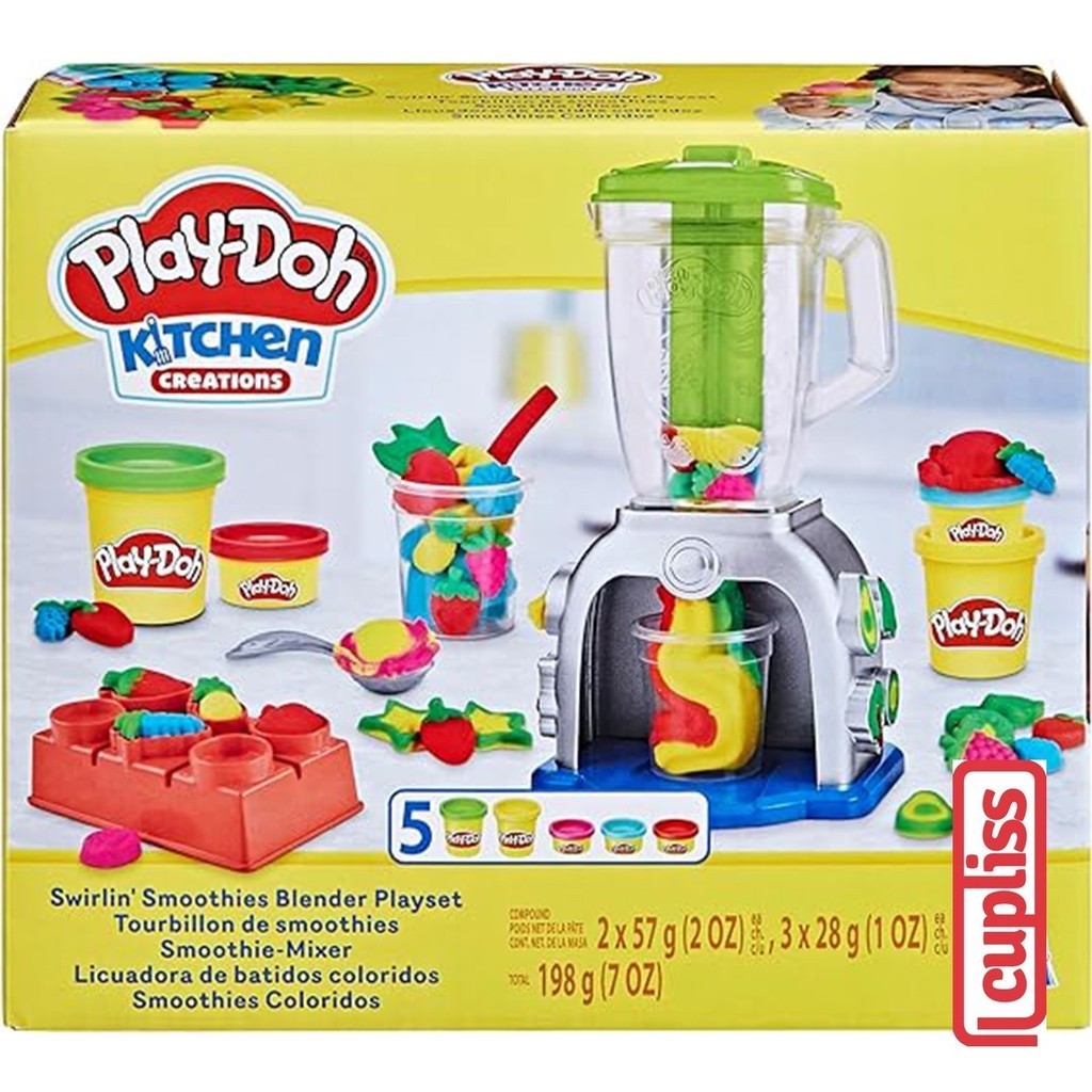 Jual Play Doh Original Kitchen Creations Swirlin Smoothies Blender ...