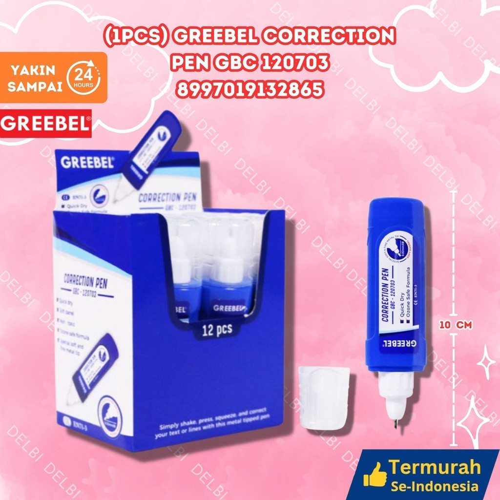Jual GREEBEL CORRECTION PEN GBC 120703 / Tipex Cair / Tip X / Tipe Ex ...