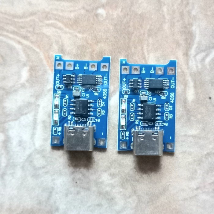 Jual modul charger baterai TP4056 type C tipe proteksi module 5v 4056 ...