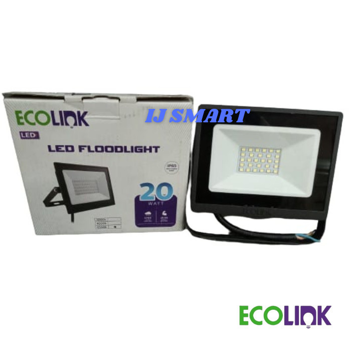 Jual Lampu Sorot LED Flood Light Ecolink FL007 20 Watt Putih/6500K | Shopee Indonesia