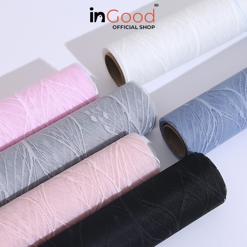 Jual IN GOOD - MS1 MESH [50 x 450 CM] Flower Mesh Motif Ranting ...