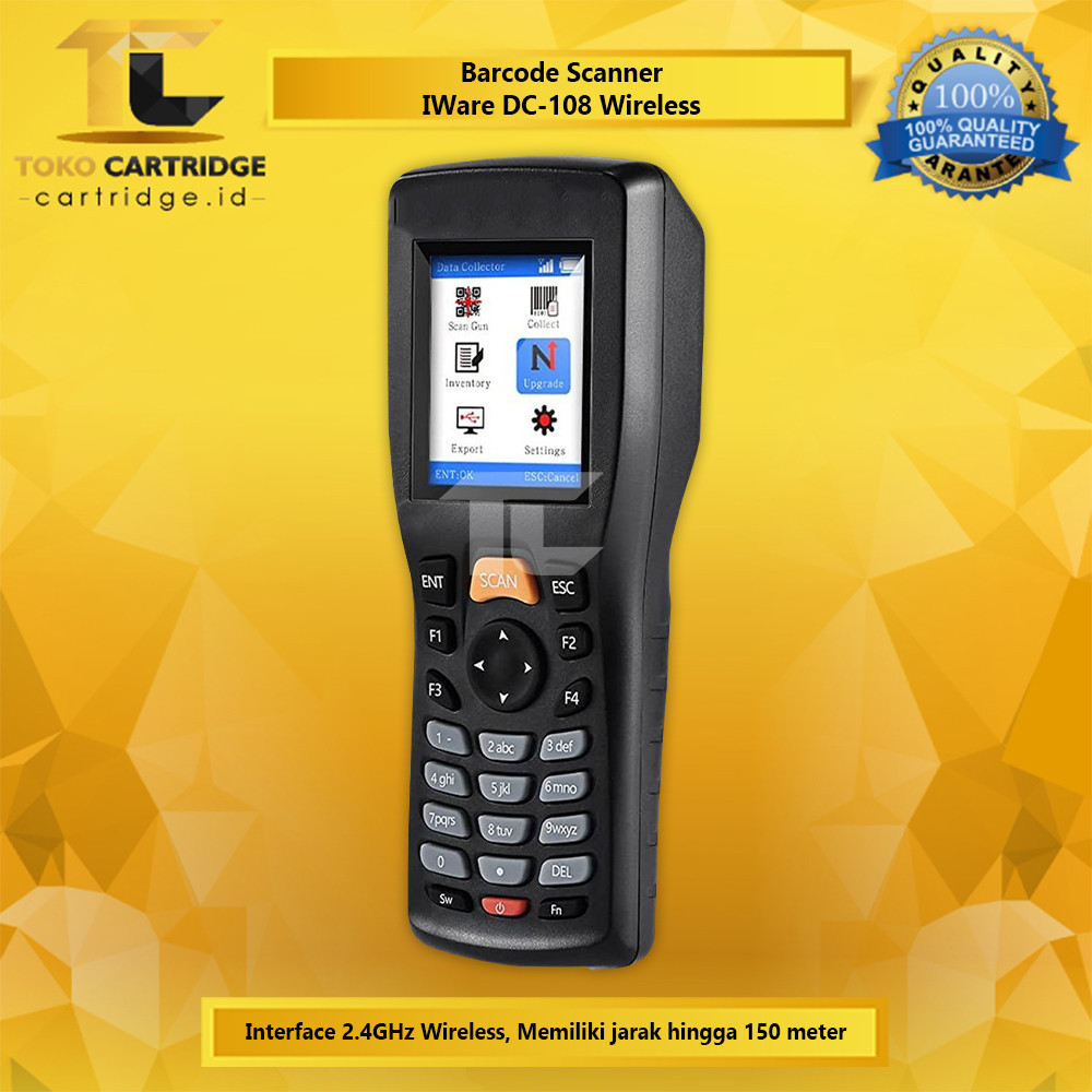 Jual Barcode Scanner PDT 1D Wireless Iware DC108 DC-108 Inventory Data ...