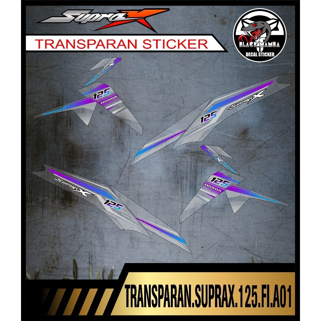 Jual STRIPING TRANSPARAN SUPRA X FI STIKER SUPRA X 125 FI STICKER ...