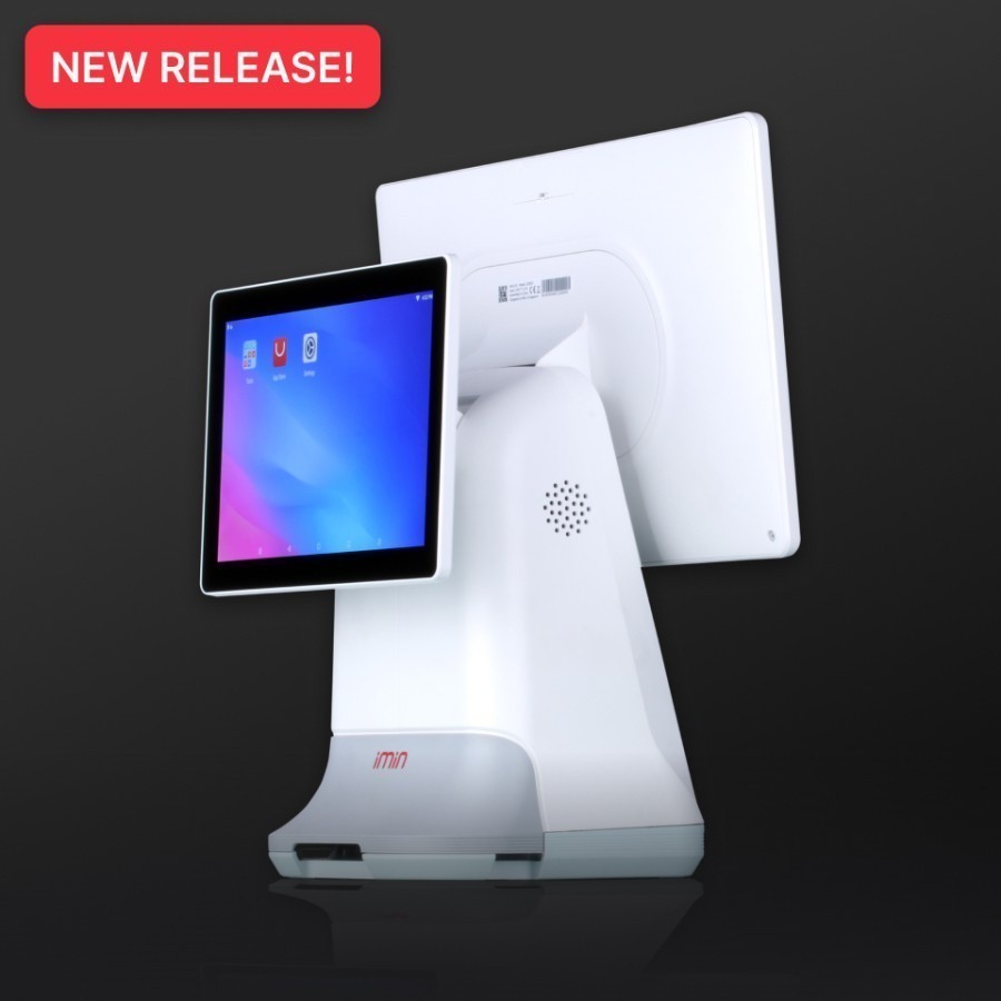 Jual Android POS Machine Desktop Mesin Kasir iMin 2G/16G D4 504 White ...