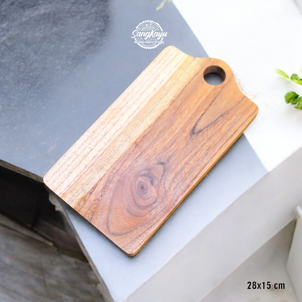 Jual SangKayu Talenan Kayu Jati 28x15 cm Teak Wood Cutting Board ...