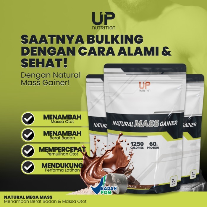 Jual UP Nutrition Natural Mass Gainer 2 Lbs Weight Protein | Shopee ...