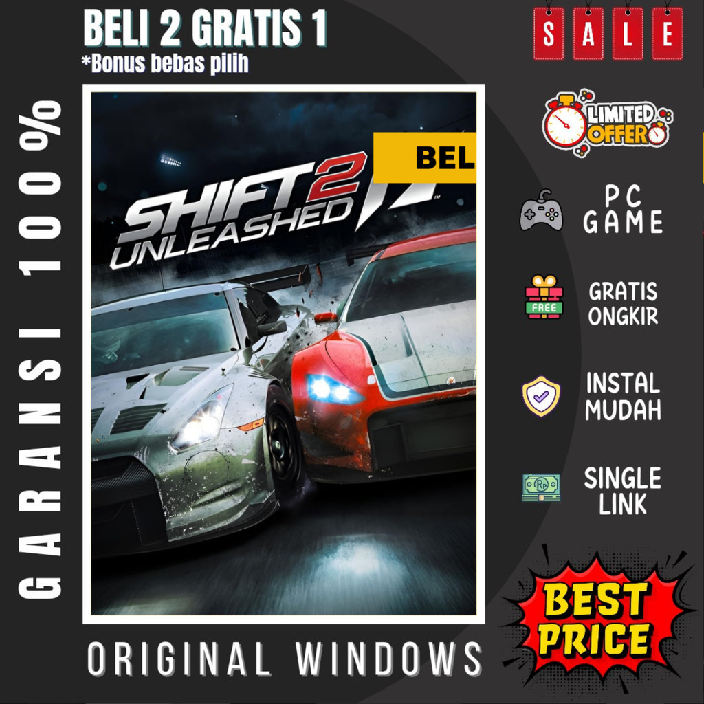 Jual NEED FOR SPEED SHIFT 2 UNLEASHED - GAME PC - GAME LAPTOP - PC GAMES - BELI 2 GRATIS 1 ...