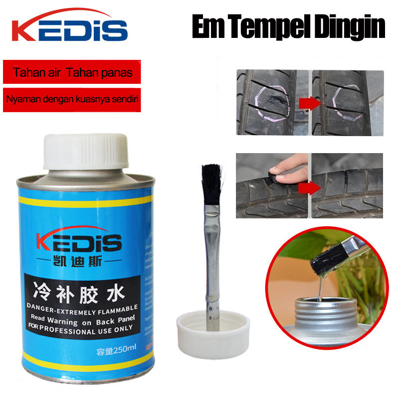 Jual 250 ML Lem Tambal Ban Lem perbaikan ban Lem Ban Hitam Roda ...